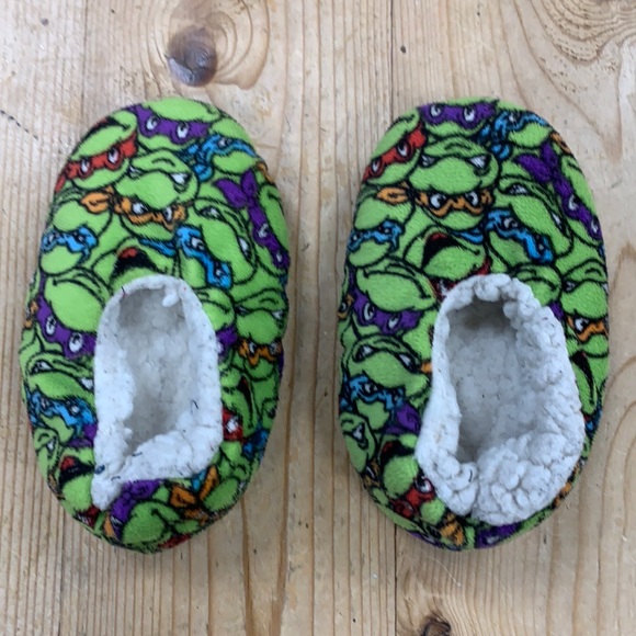 Viacom | Shoes | Teenage Mutant Ninja Turtles Slippers Soft Fleece ...